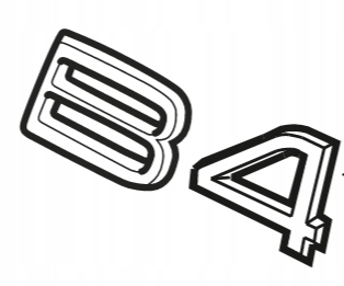Emblemat 'B4' na tylną klapę Volvo 32274133 - porównaj ceny - Allegro.pl