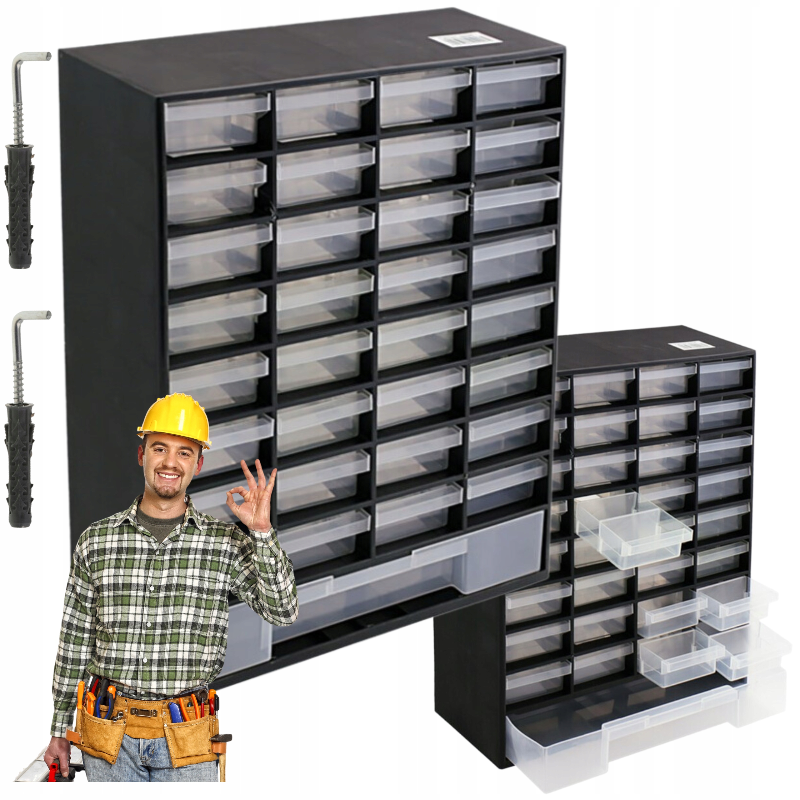 33-ZÁSUVKOVÝ ORGANIZÉR, DIELENSKÝ REGÁL, SKRINKA - Allegro