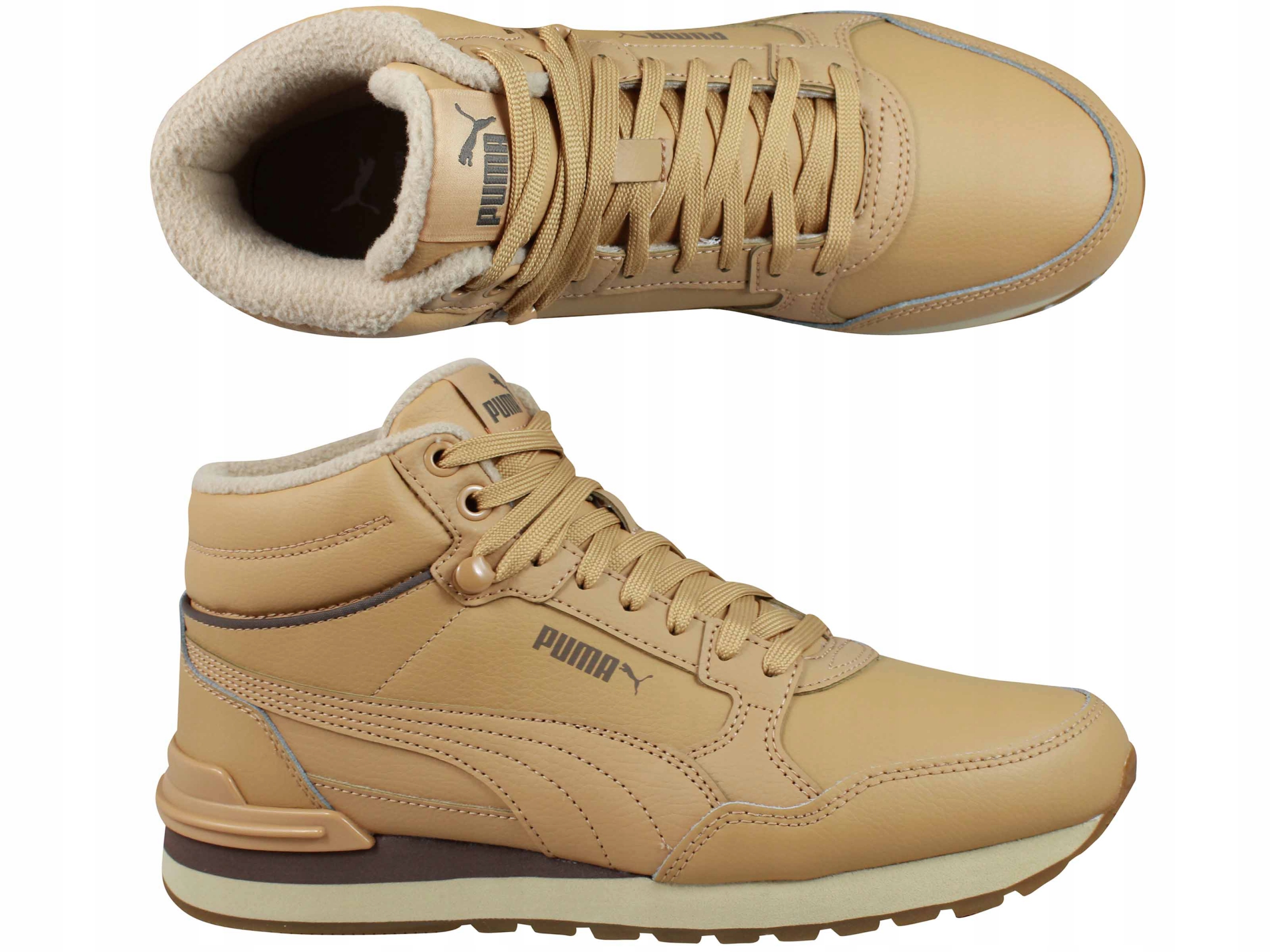 Buty zimowe śniegowce PUMA ST RUNNER MID Skóra Naturalna 402893 05 r ...