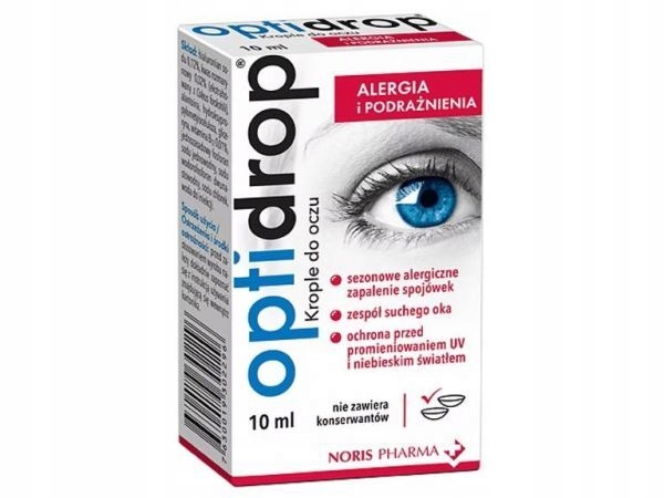 Optidrop Alergia i Podrażnienia krople do oczu 10 ml (7630019302296 ...