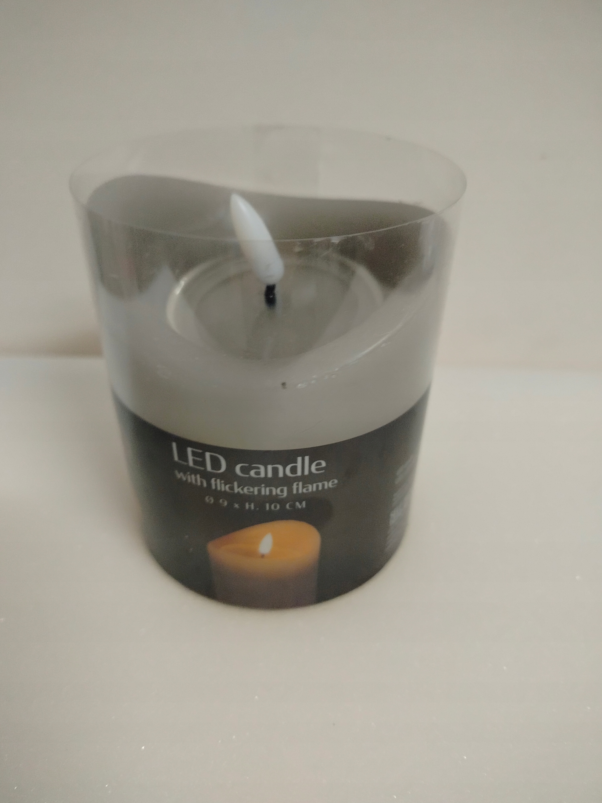 98. SZÜRKE LED GYERTYA PARAFFINVIASZ ÉGÉSTERMÉK NÉLKÜL, (8721037275040 ...