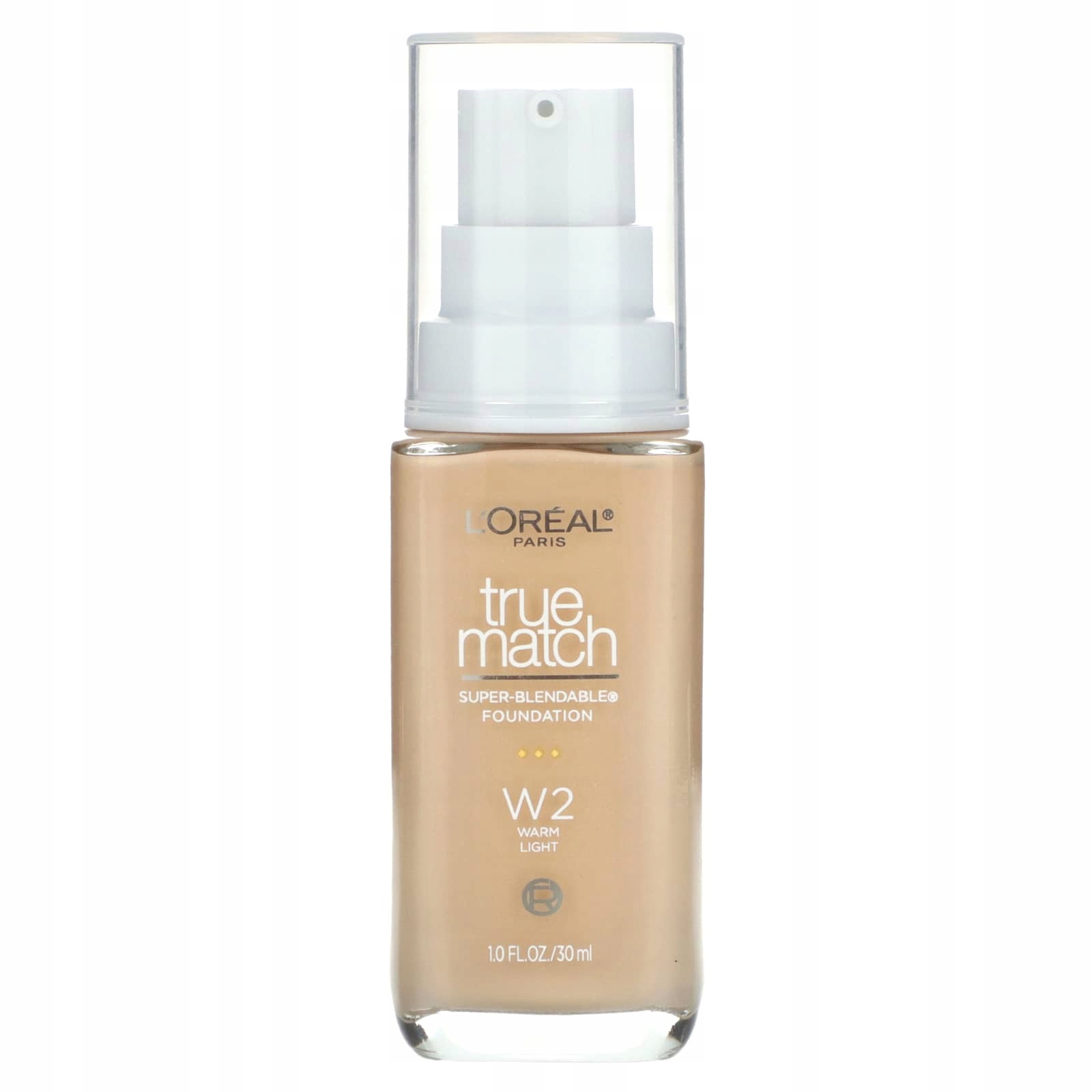 L'Oréal, True Match, Super-Blendable Foundation, W2 Warm Light, 1 fl oz ...