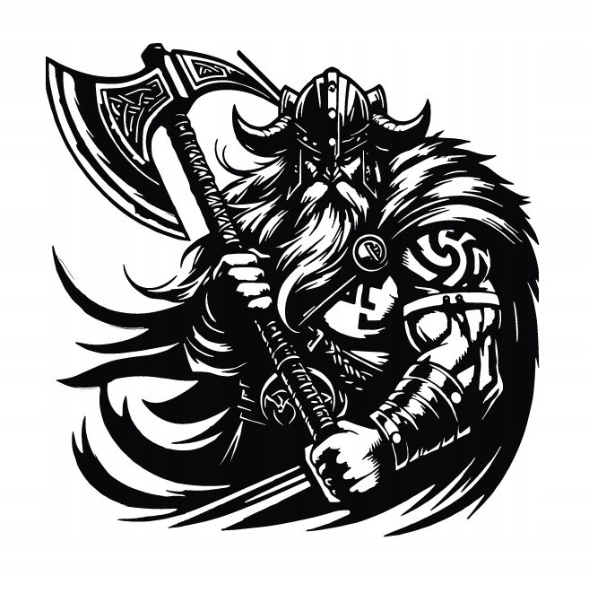 DEKORACJA ścienna Obraz wzór WIKING • Cena, Opinie - Allegro