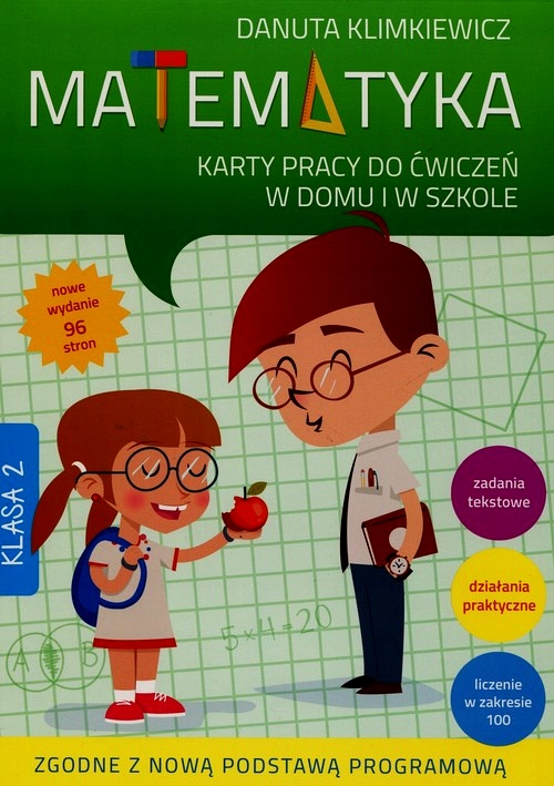 Matematyka klasa 2. Karty pracy do ćwiczeń w domu i w szkole Danuta Klimkiewicz (17850261145 ...