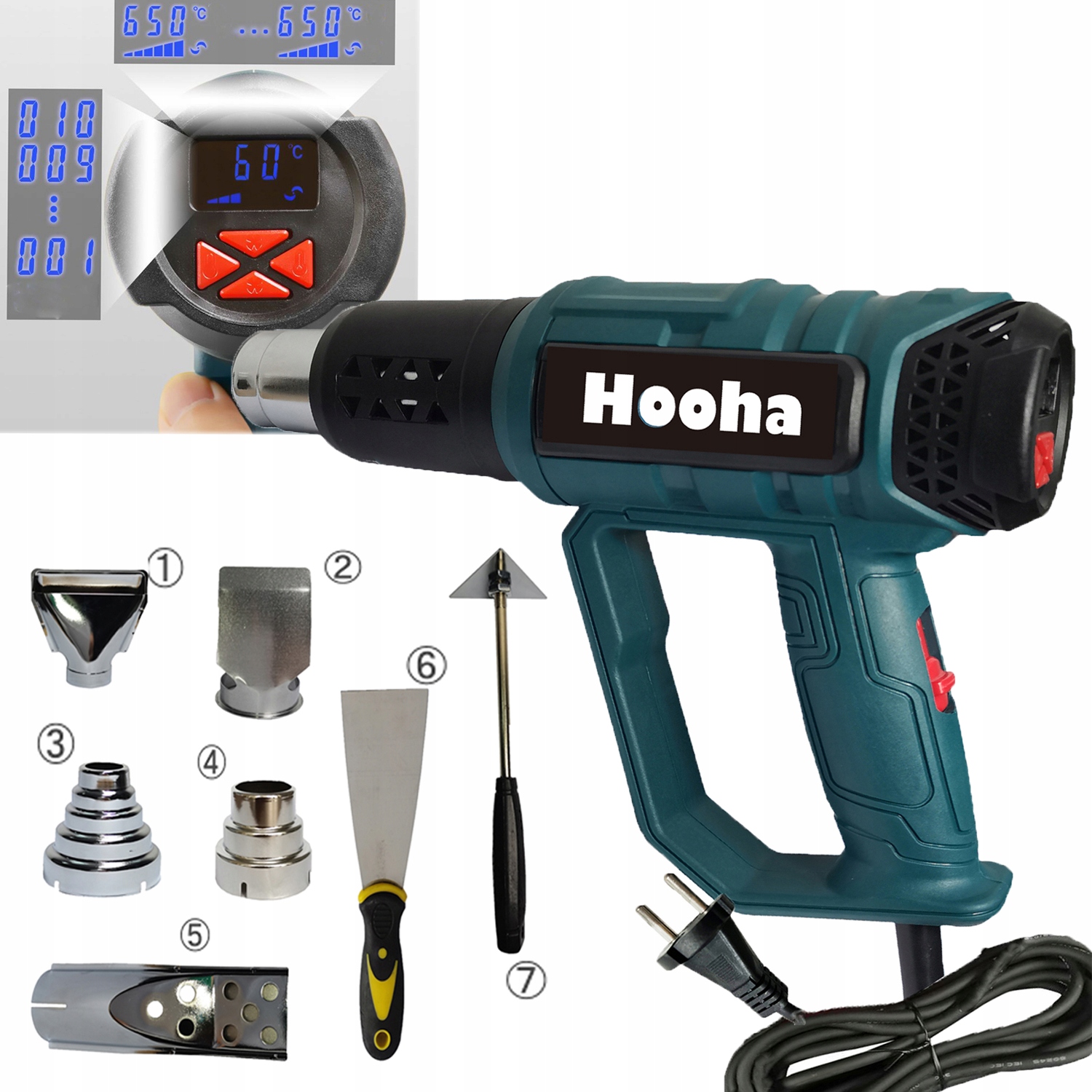 Opalarka 2000 W 230 V 650 °C (0723884788443) • Cena, Opinie • Opalarki ...