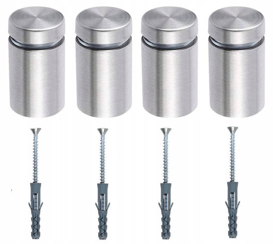 4 Dystanse Montażowe 12x25 Dystans Montażowy INOX Mocowanie Dekoracyjne ...