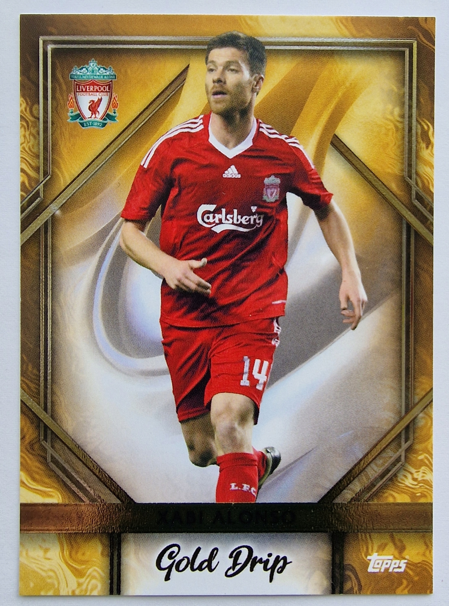 2023 Topps Fan Set Liverpool Xabi Alonso Gold Drip /B, • Ceny, Recenzie ...