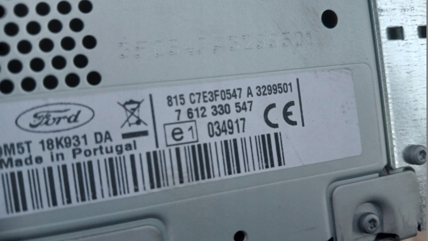 1 1 - FORD РАДІО DVD НАВІГАЦІЯ 9M5T-18K931-DA купить в Украине на All ...