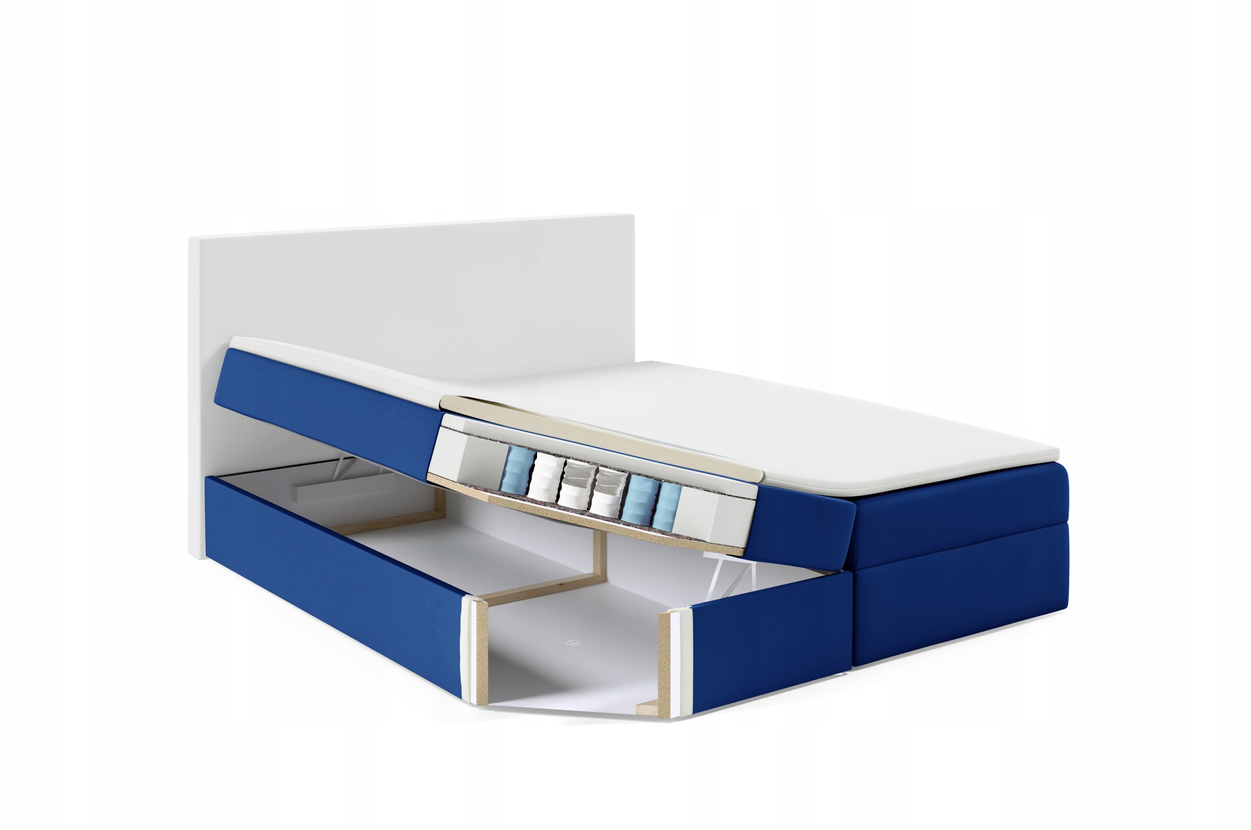 Łóżko kontynentalne Nina Box 180x200 z nogami - Sofello | Sklep EMPIK.COM