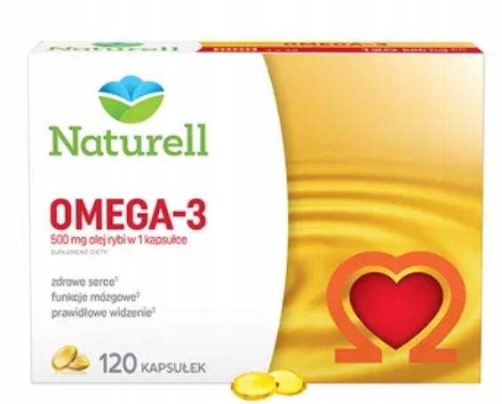 Naturell Omega 3 120 kapsułek (5907377136712) • Cena, Opinie • Preparaty witaminowo-mineralne ...