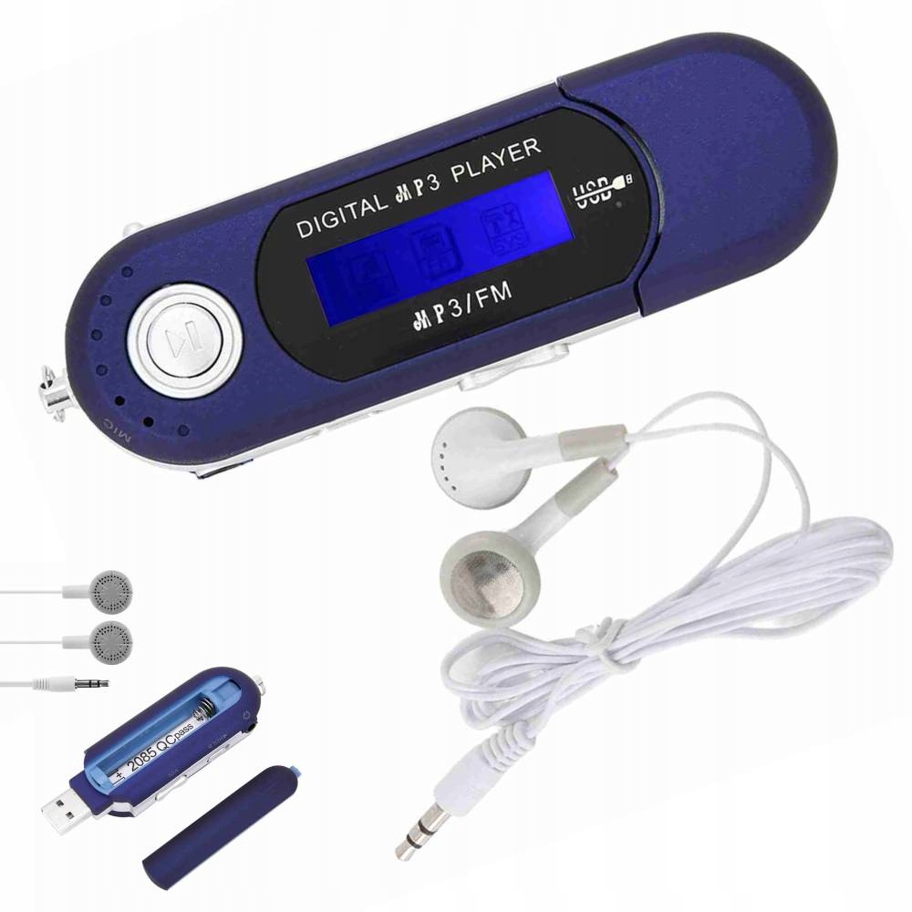 ODTWARZACZ MP3 USB PENDRIVE RADIO FM NIEBIESKI - Sklep, Opinie, Cena w ...