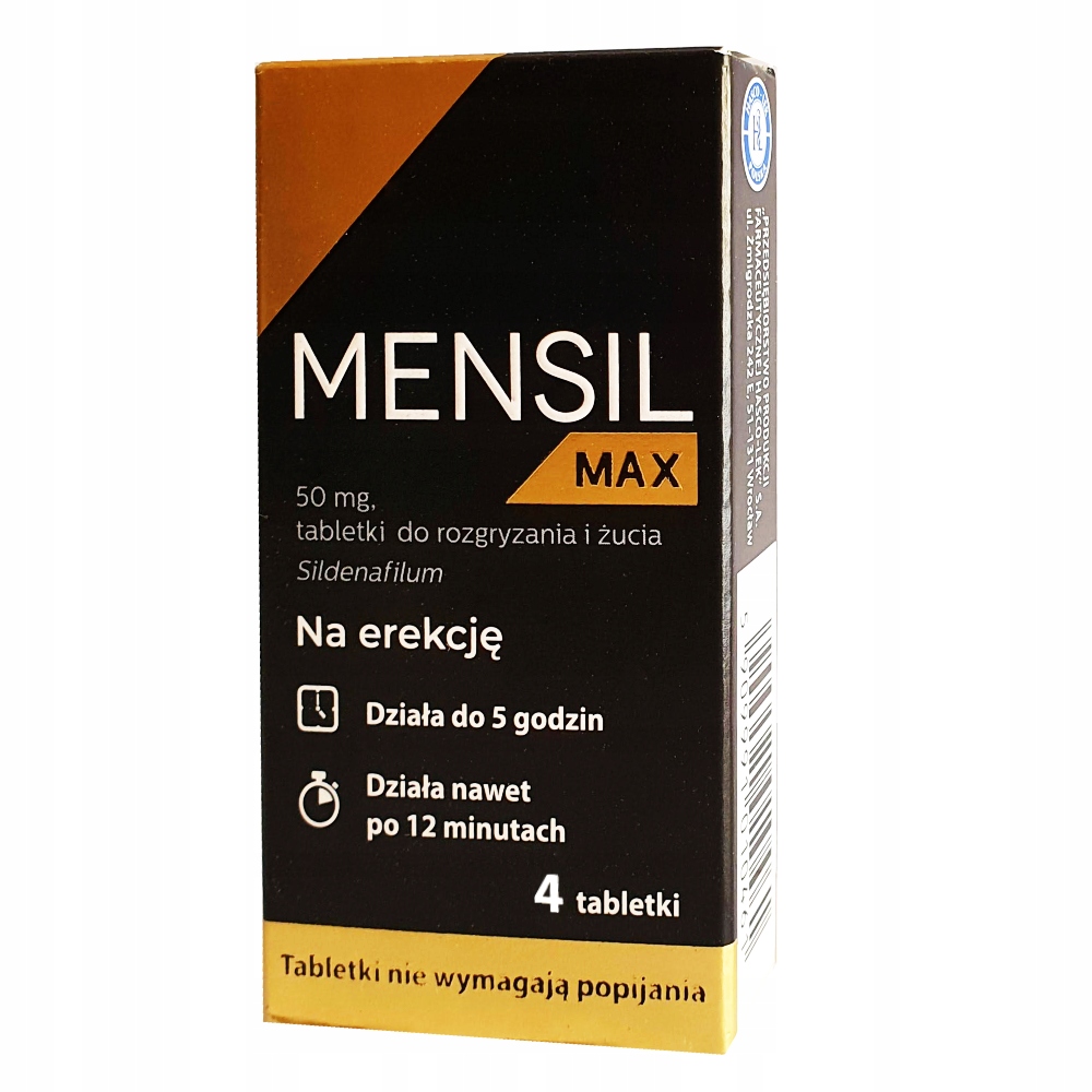 Mensil Max 50 mg, 4 tabletki do żucia 12186515006 - Allegro.pl