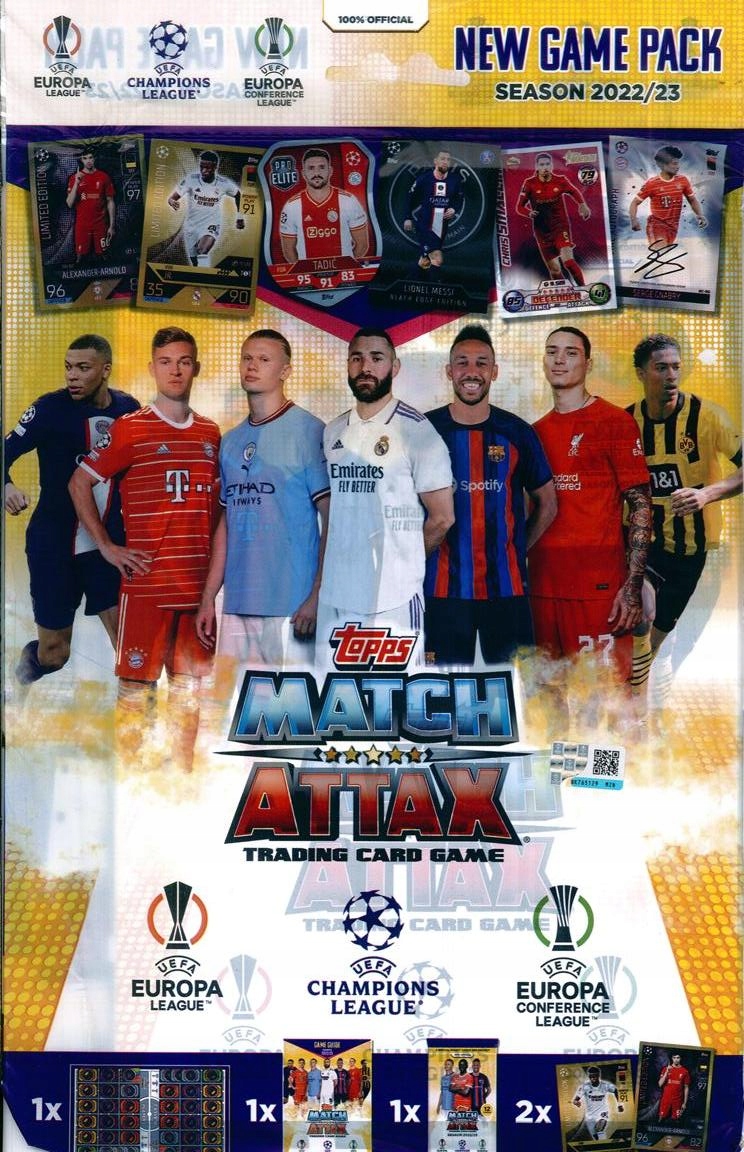 ZESTAW STARTOWY MATCH ATTAX UEFA CHAMPIONS LEAGUE 2022/23 1 / 2022 ...