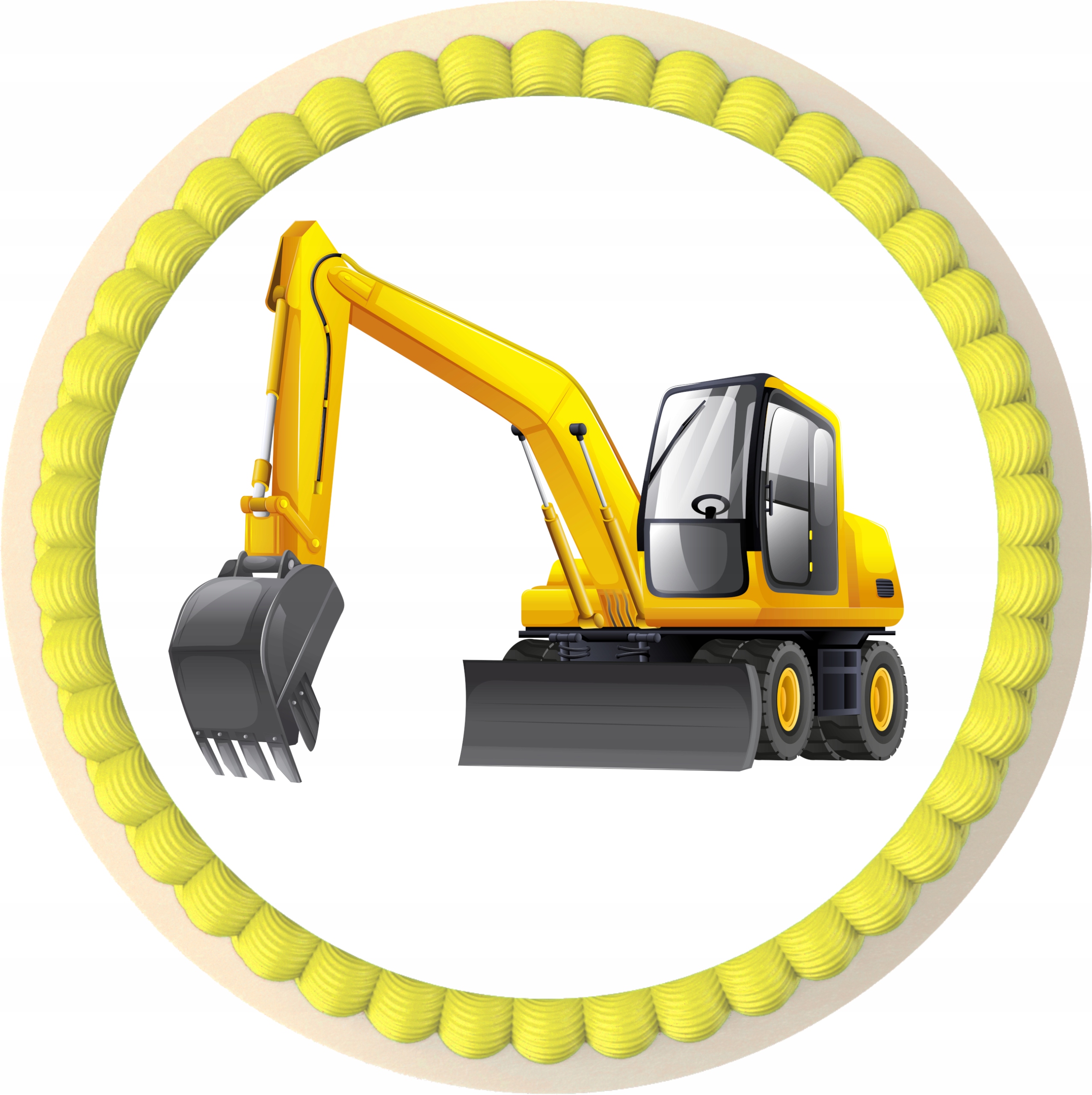 OPŁATEK OBRAZEK NA TORT SPYCHACZ KOPARKA BULDOŻER • Cena, Opinie ...