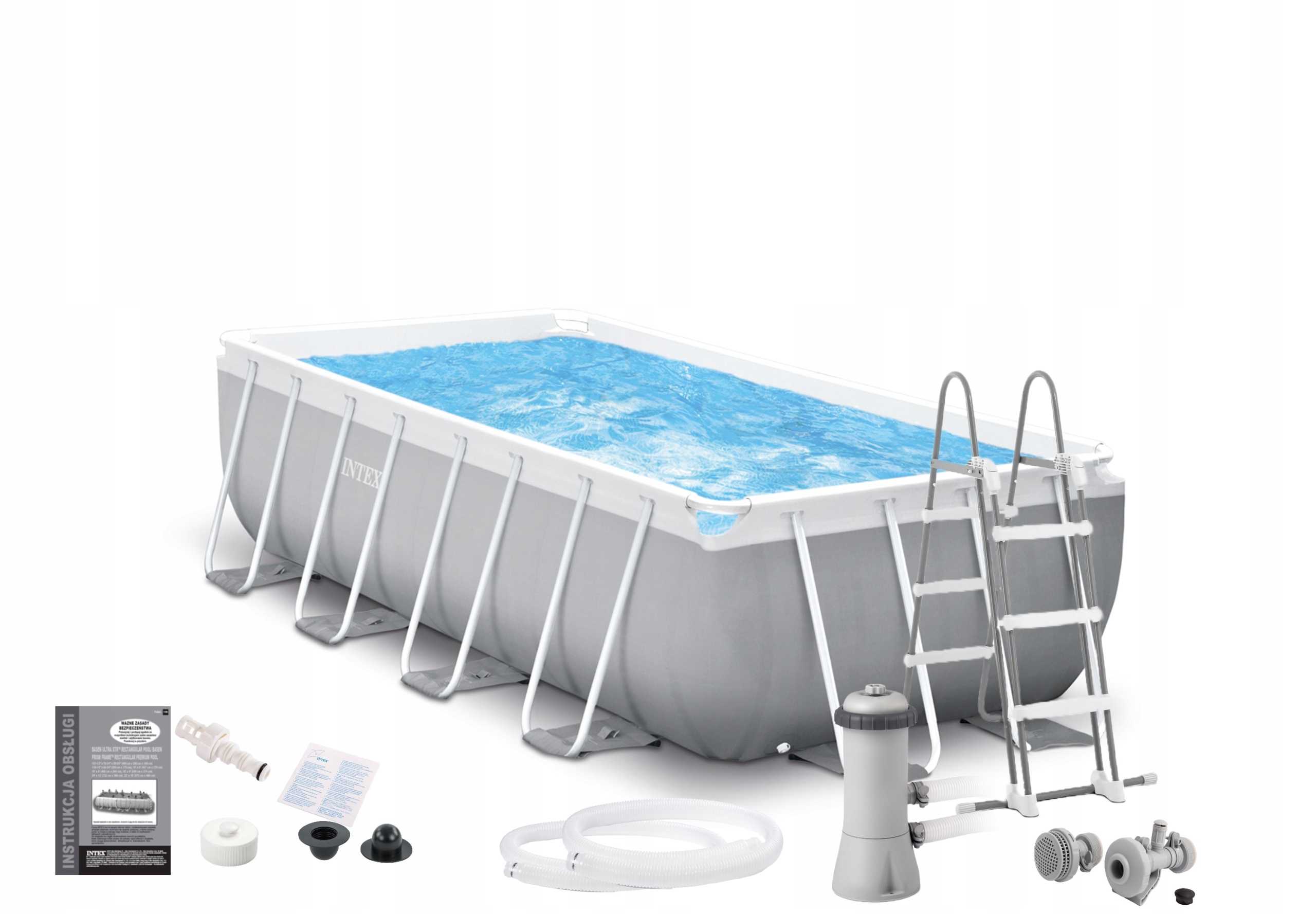 Basen stelażowy Prism 400 x 200 x 100 26788 Intex (16941057414475) • Cena, Opinie • Baseny ...