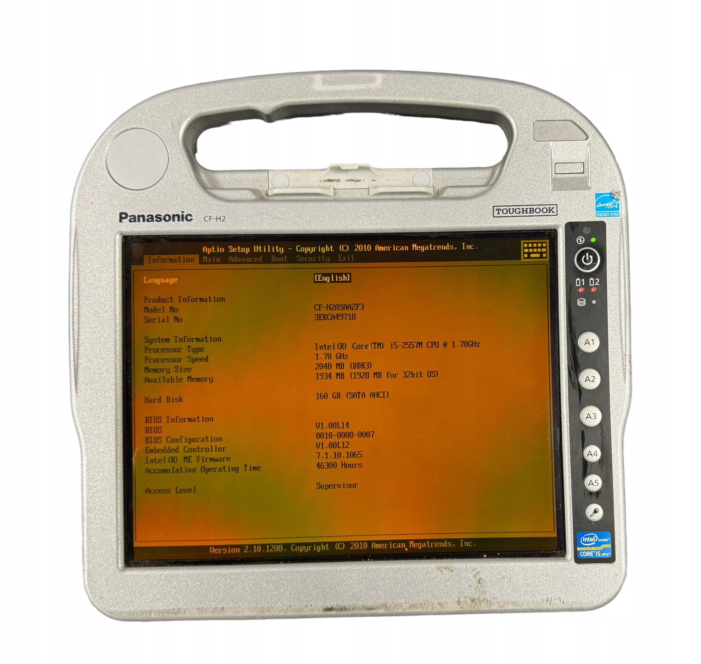 Tablet Panasonic Toughbook CF-H2 i5 2557M - Sklep, Opinie, Cena w Allegro