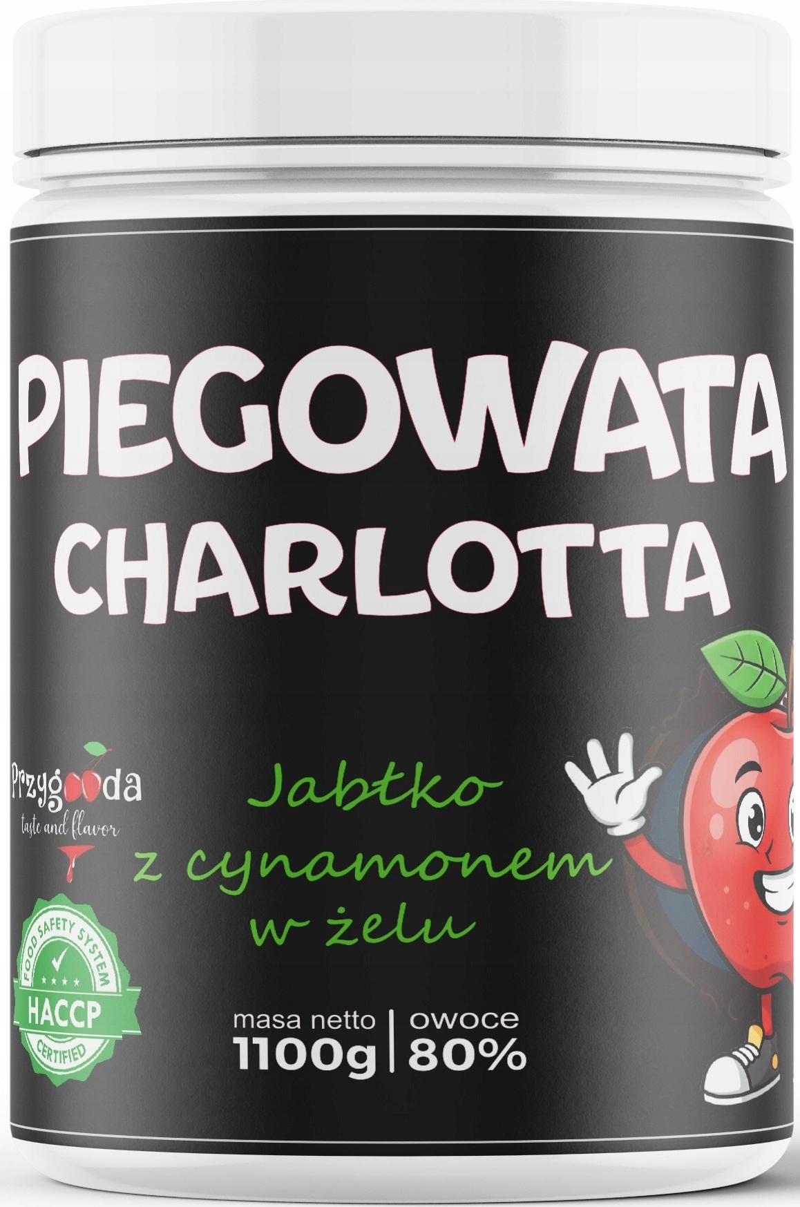 Przygoda DŻEM BEZ CUKRU JABKO CYNAMON smak szarlotka 1100 ml 1100 g 1 ...