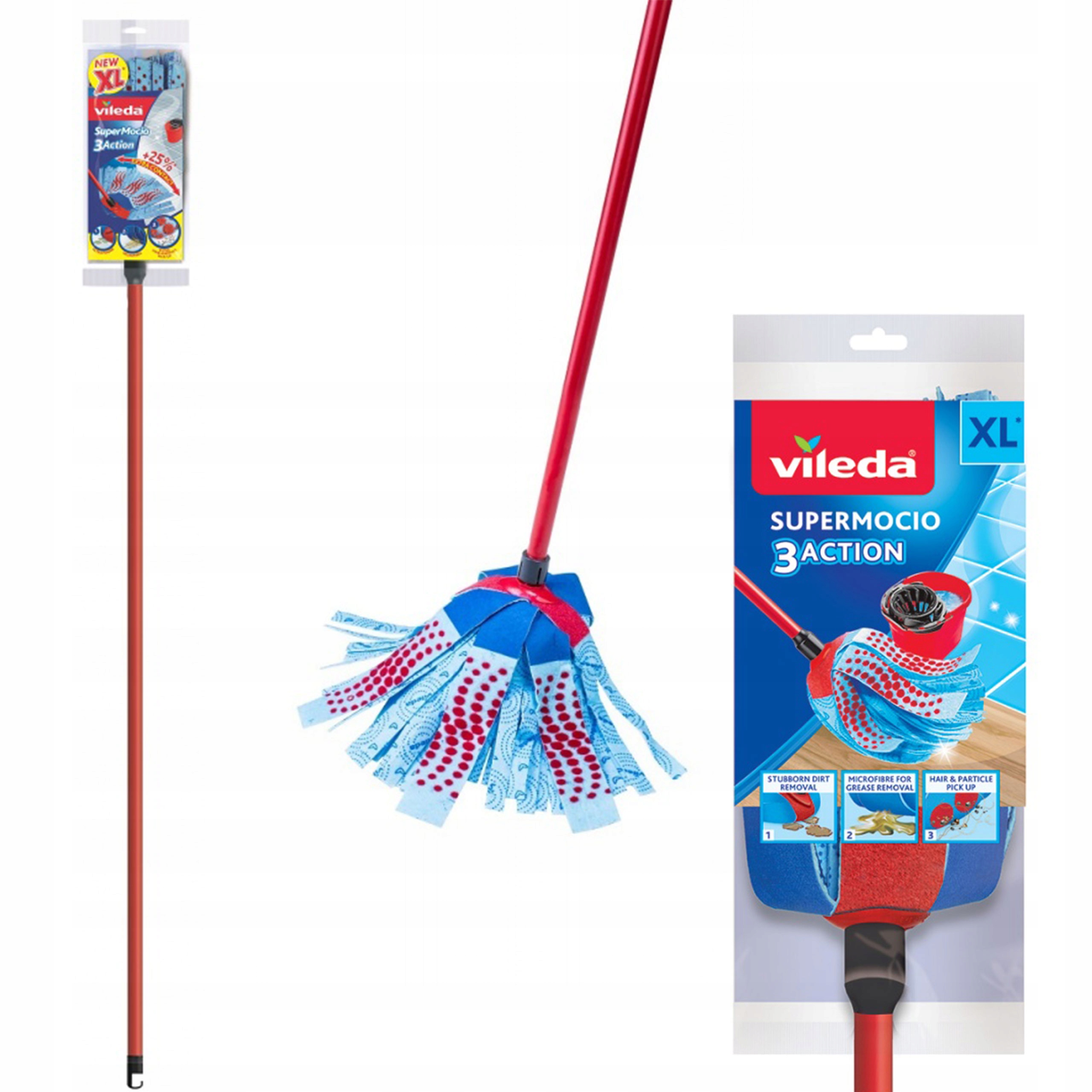 Vileda Mop sznurkowy Super Mocio 3Action Velour (4023103072206) • Cena ...