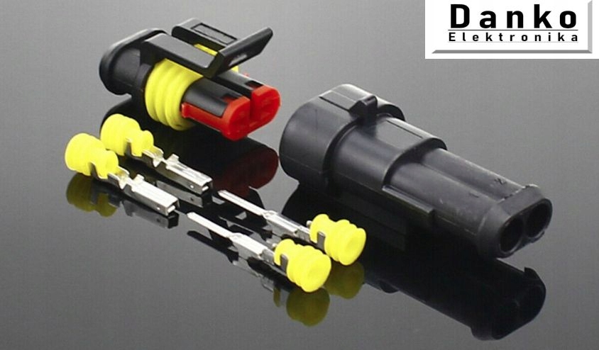 KOSTKA WTYK SUPERSEAL ZŁĄCZE HERMETYCZNE 2 PIN - Sklep, Opinie, Cena w Allegro.pl