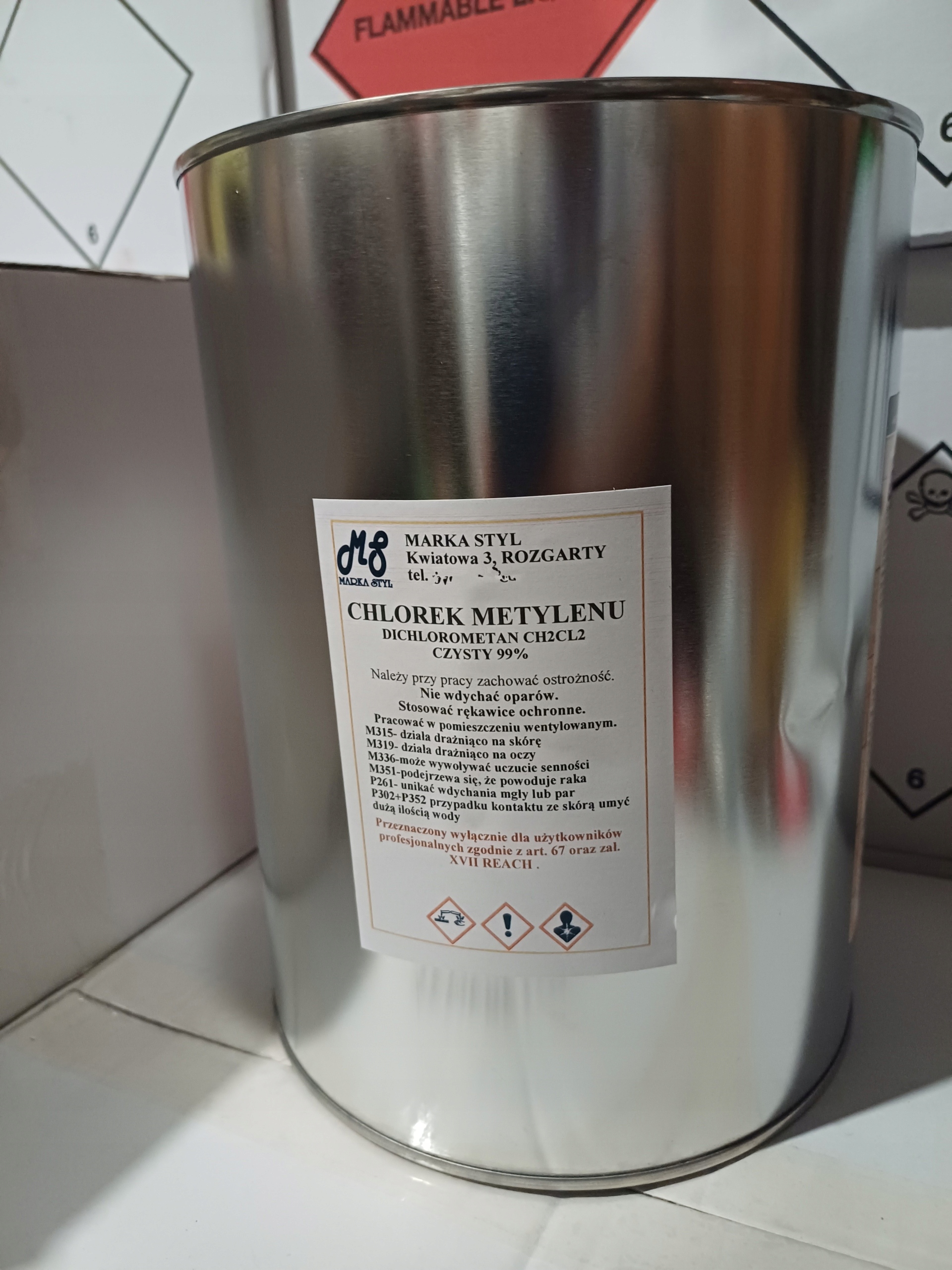 Dichlorometan 20l - Niska cena na Allegro