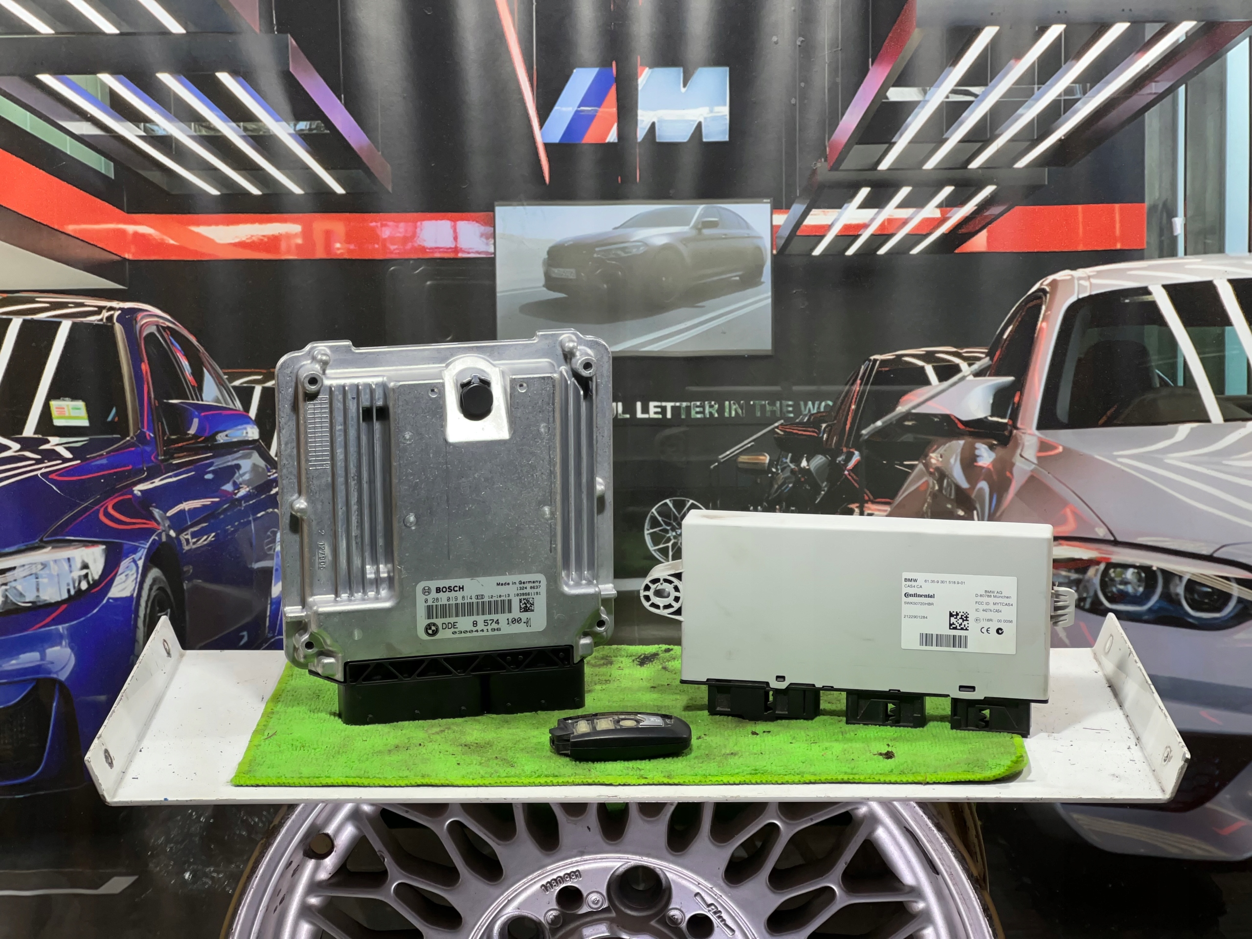 BMW F01 F10 F11 F25 F26 N57 KOMPUTER ZESTAW STARTOWY CAS4 KLUCZYK ...