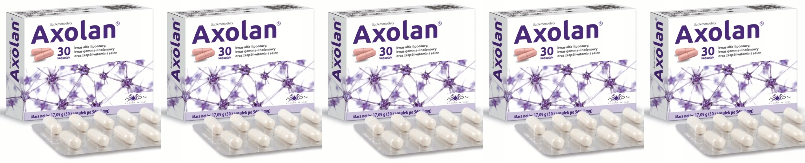Axolan Kwas Alfa-Liponowy Wsparcie Układu Nerwowego 30 Kapsułek ...