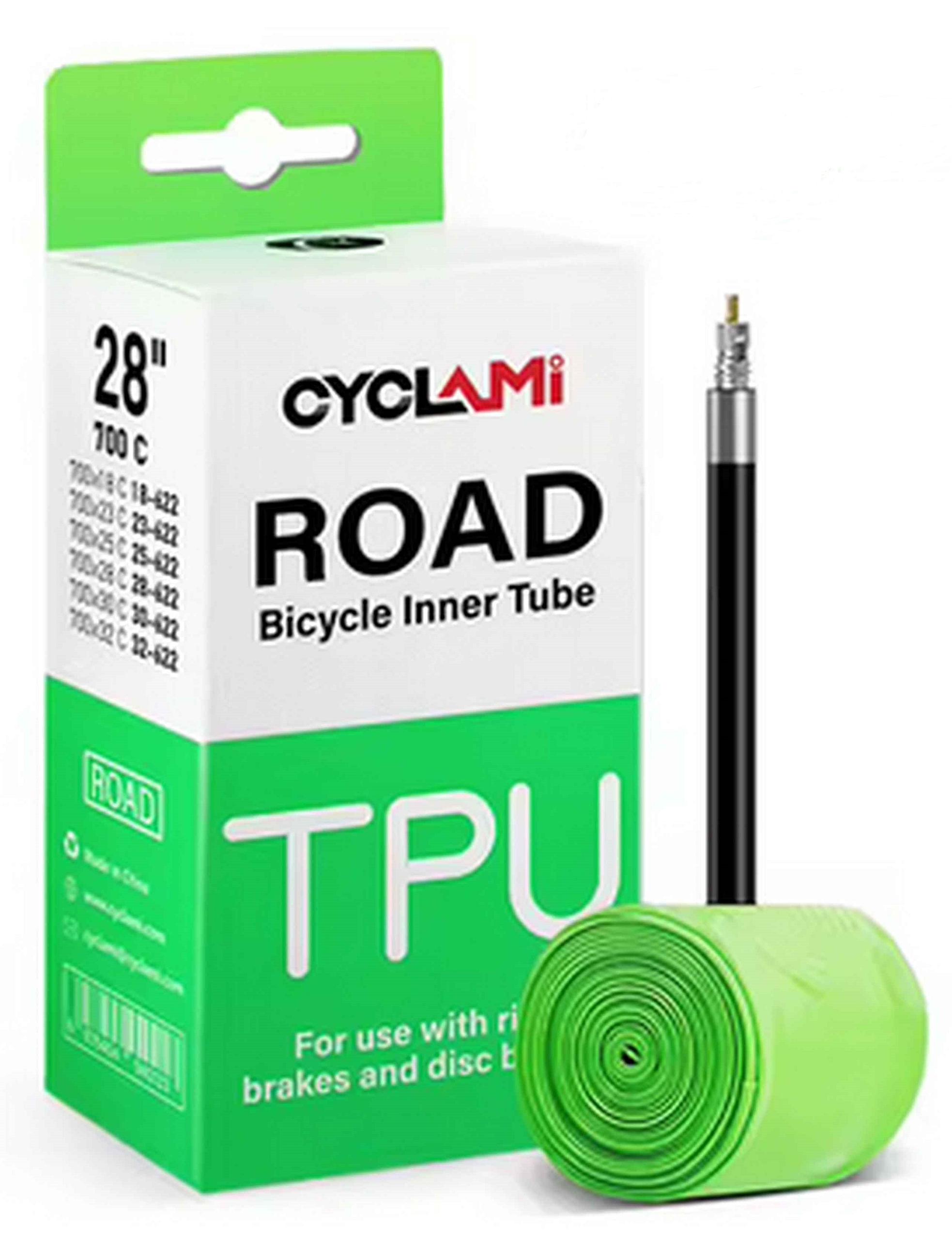 CYCLAMI ULTRALIGHT Lekka Dętka Rowerowa 30g 700x18-32c Presta 45mm TPU ...