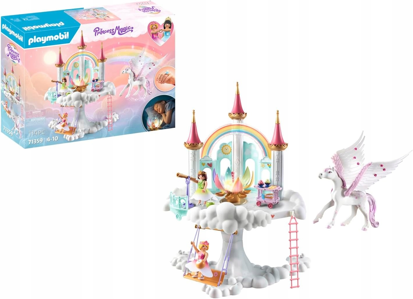 PLAYMOBIL 71359 NIEBIAŃSKI TĘCZOWY ZAMEK 14551801596 - Allegro.pl