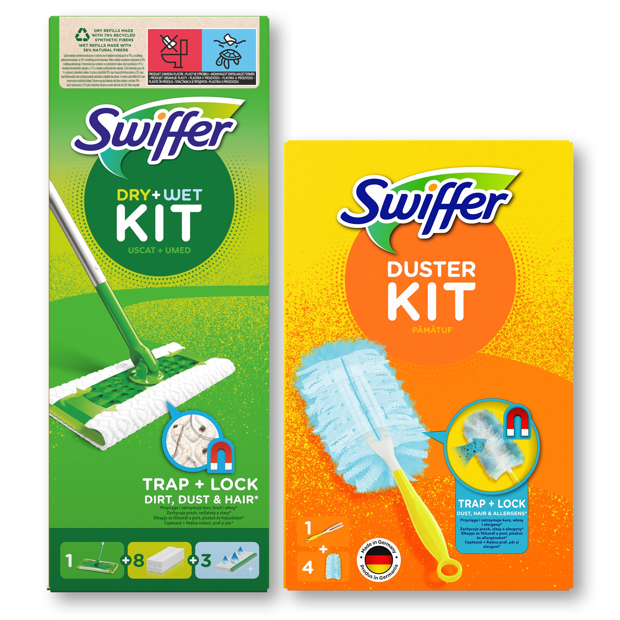 Swiffer mop + 11 wkładów + Miotełka Duster (8006540317242) • Cena ...