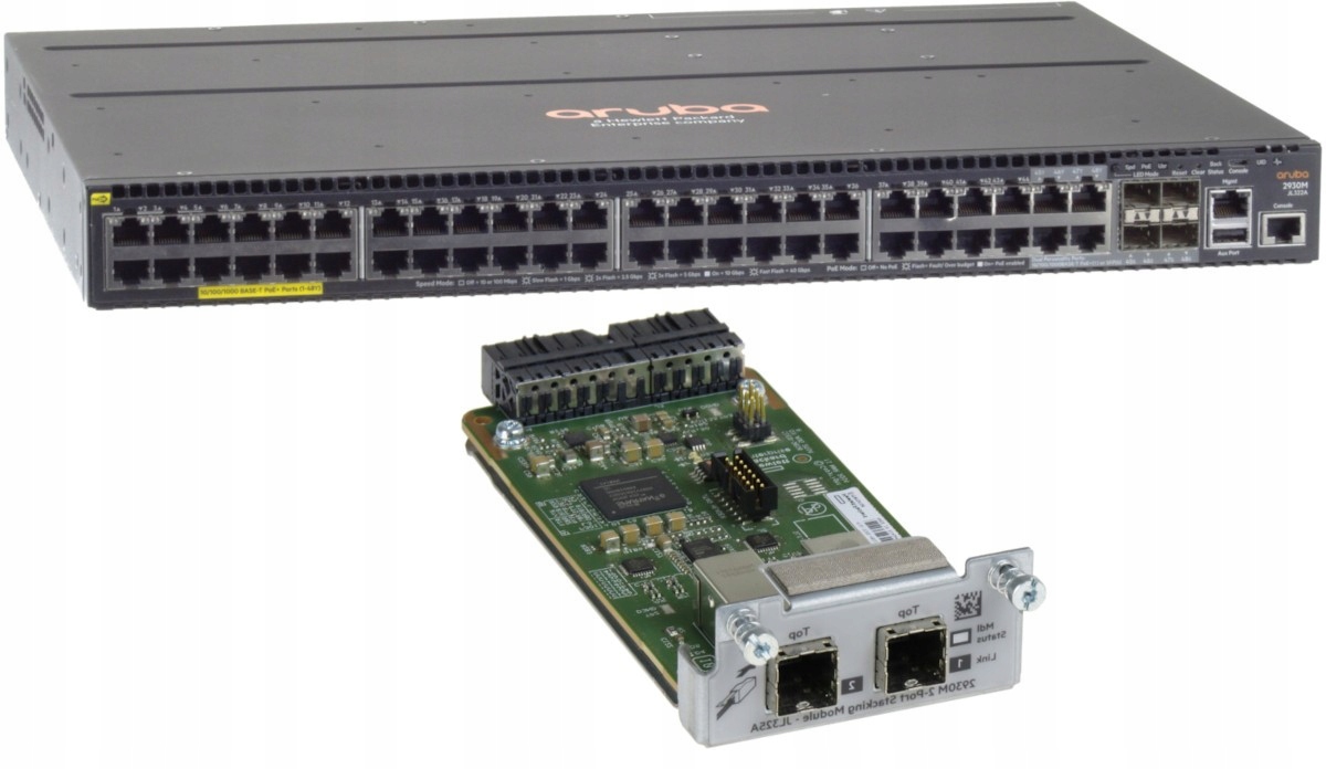 Switch Aruba 2930M JL322A 44x 1Gb RJ-45 PoE 4x Combo 1Gb RJ-45/SFP+ ...