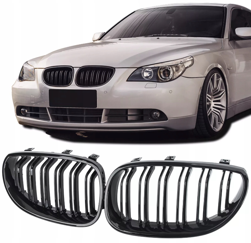 BMW E60 E61 2003-2010 VESE GRILL HŰTŐRÁCS M5 LOOK FEKETE za 21165.00HUF ...