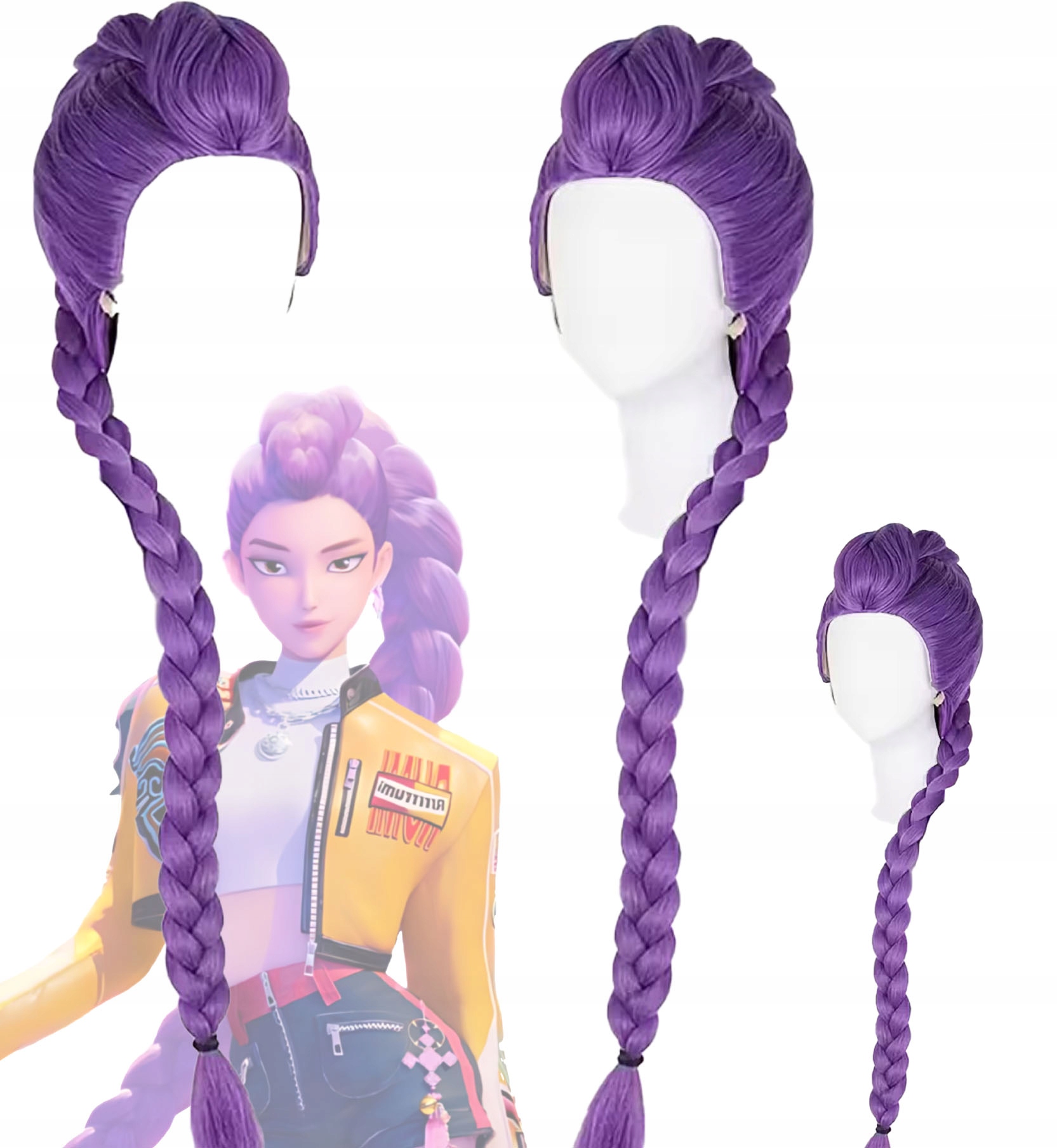 PARÓKA K-POP KPOP DEMON HUNTERS RUMI LILA HAJ LELKIVADÁSZOK ...