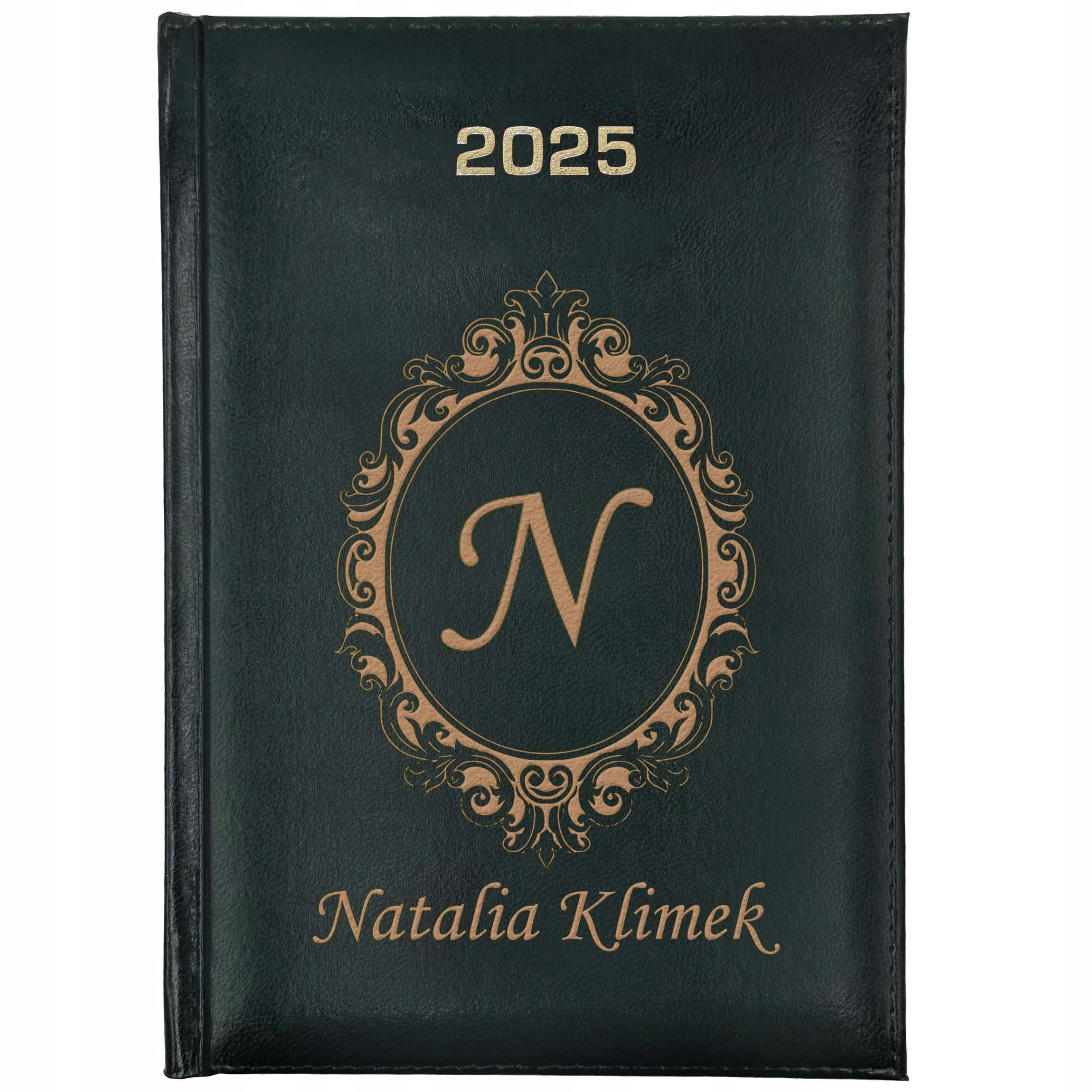 Kalendarz 2025 Baladek ZIELONY z Grawerem GRATIS Prezent dla Mamy Taty ...