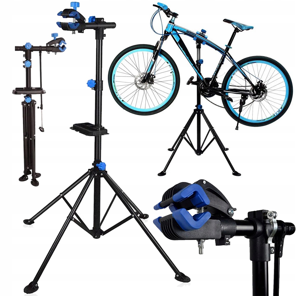 SERWISOWY STOJAK WIESZAK ROWEROWY UCHWYT NA ROWER DO ROWERU REGULOWANY ...