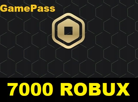 ROBLOX GAMEPASS ROBUX 7000 KUSOV 7000RS 7K ROBUXOV ROBUXY GP za 63 ...