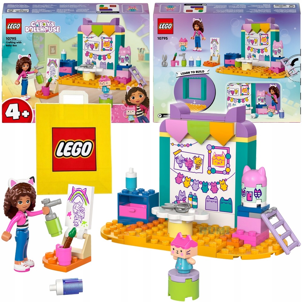 LEGO KOCI DOMEK GABI 4+ PRACE RĘCZNE Z TEKTURZĄTKIEM 10795 ...