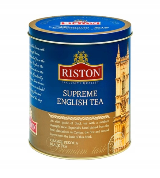 Cejlońska czarna herbata liściasta w puszce Supreme English Tea 100g ...