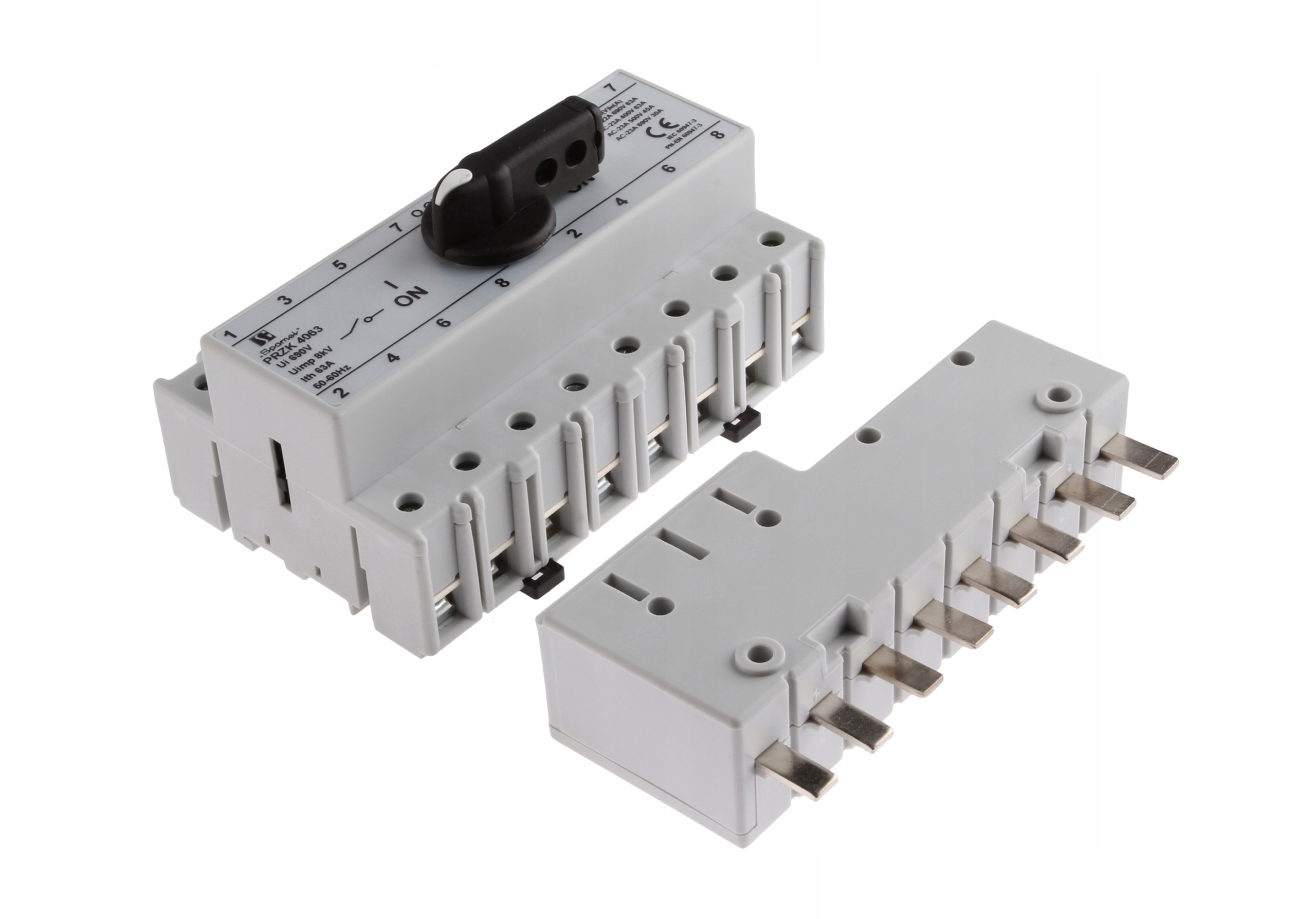 Przełącznik sieć-agregat 63A 4P PRZK-4063W02 (PRZK-4063\W02) • Cena ...