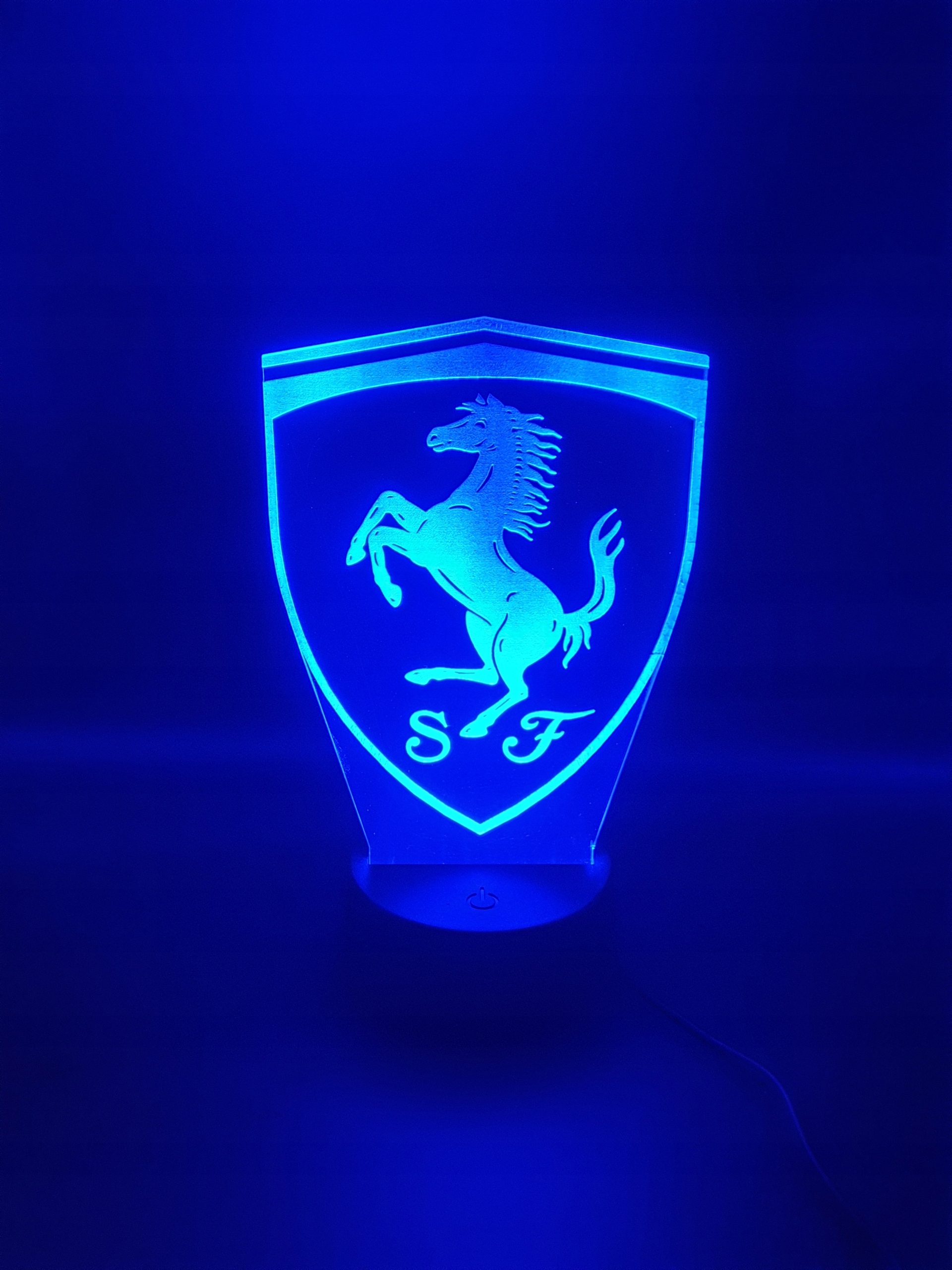 Lampka Led Ferrari Pilot Imię Dedykacja • Cena, Opinie - Allegro