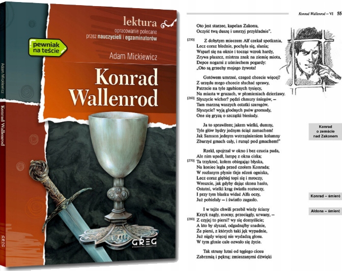 Konrad Wallenrod Adam Mickiewicz Literatura piękna(15251306902) | Książka Allegro