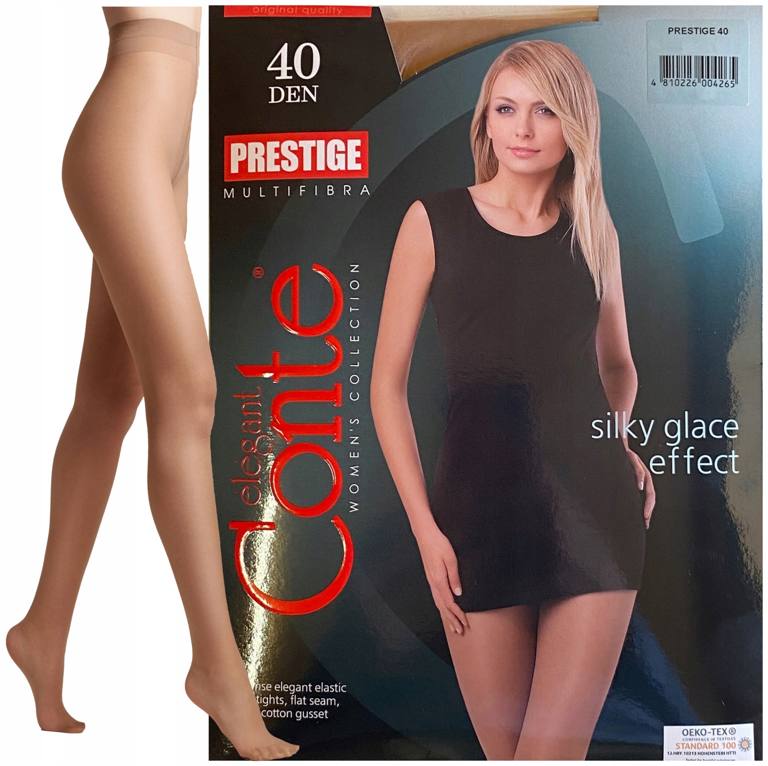 Rajstopy gładkie Conte Elegant Prestige 40den beżowy Natural rozmiar 3 (4810226004234) • Cena ...