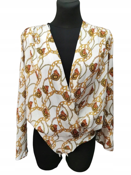 Zara body kopertowe wzorzyste łańcuchy 38 • Cena, Opinie • Body ...