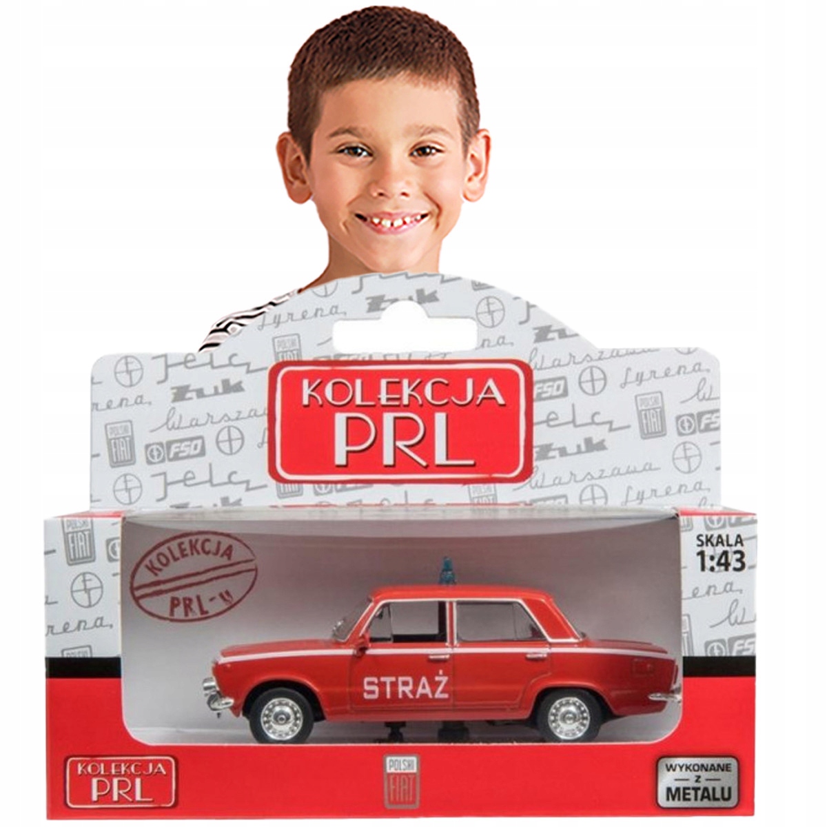 KULTOWE AUTA PRL Fiat 125P Straż SAMOCHÓD Zabawka (5905320321789 ...