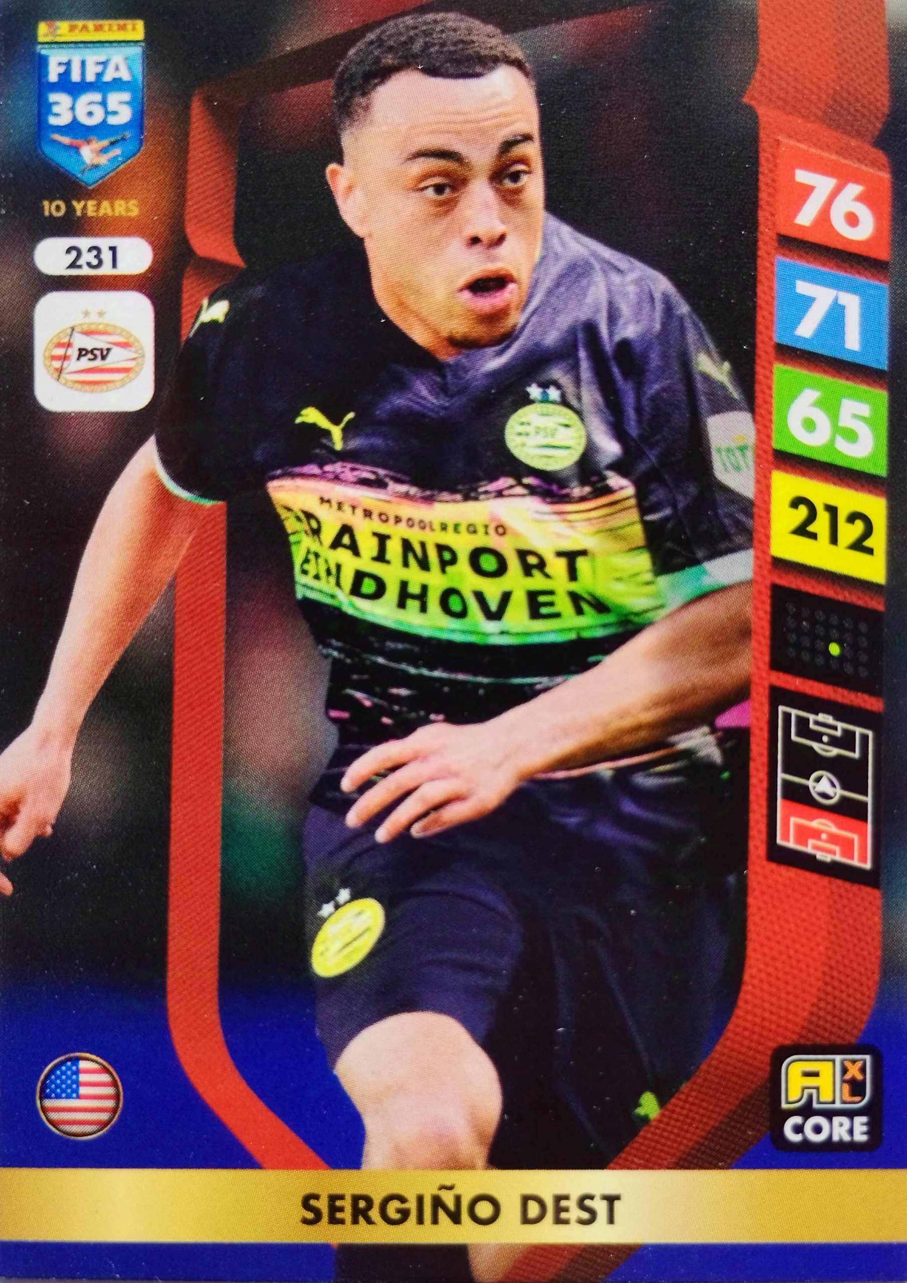 PANINI FIFA 365 2025 CORE 231 SERGINO DEST PSV EINDHOVEN za 0.44EUR ...
