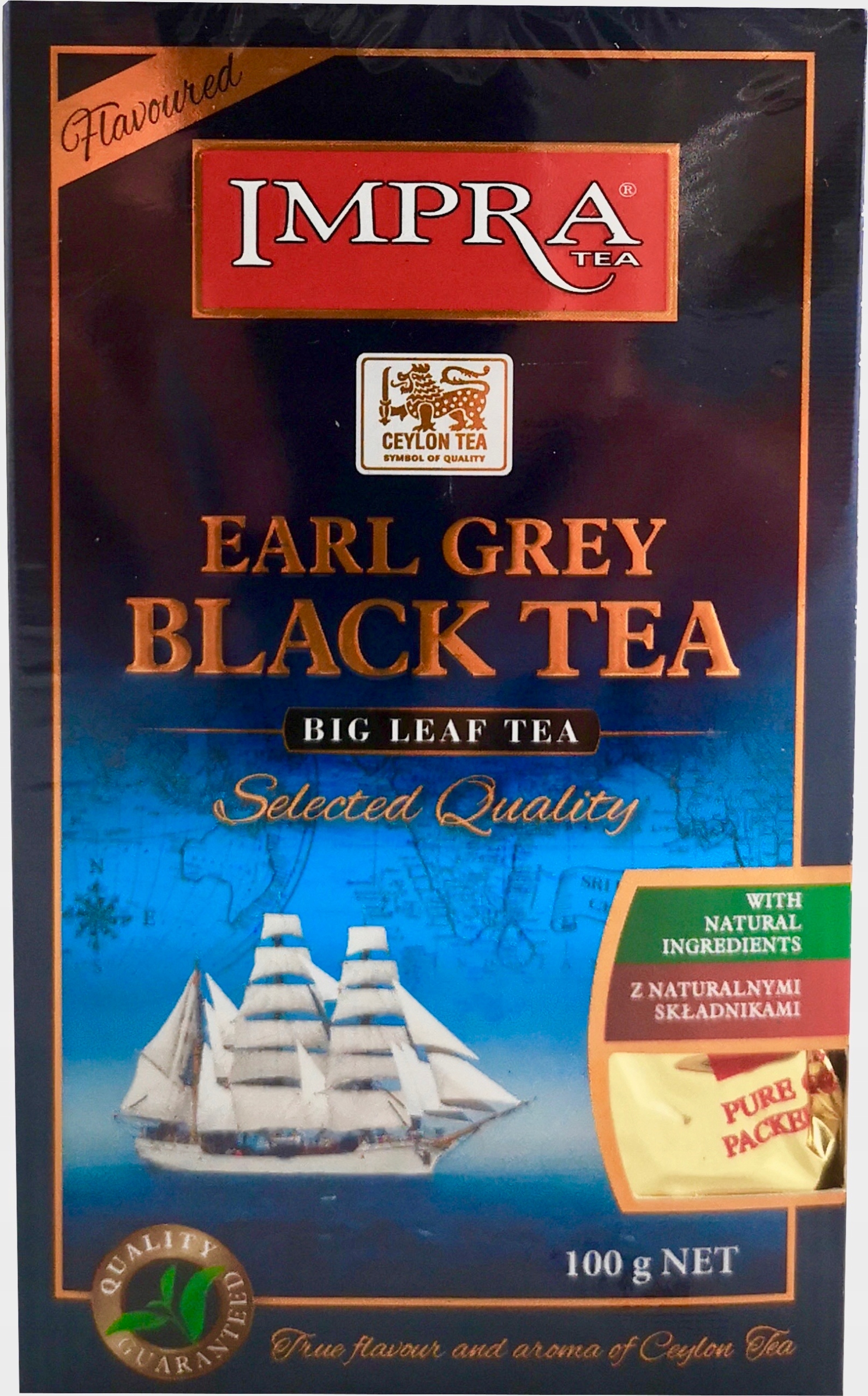 IMPRA EARL GREY Herbata czarna liściasta Impra Tea 100 g (4791021942719 ...