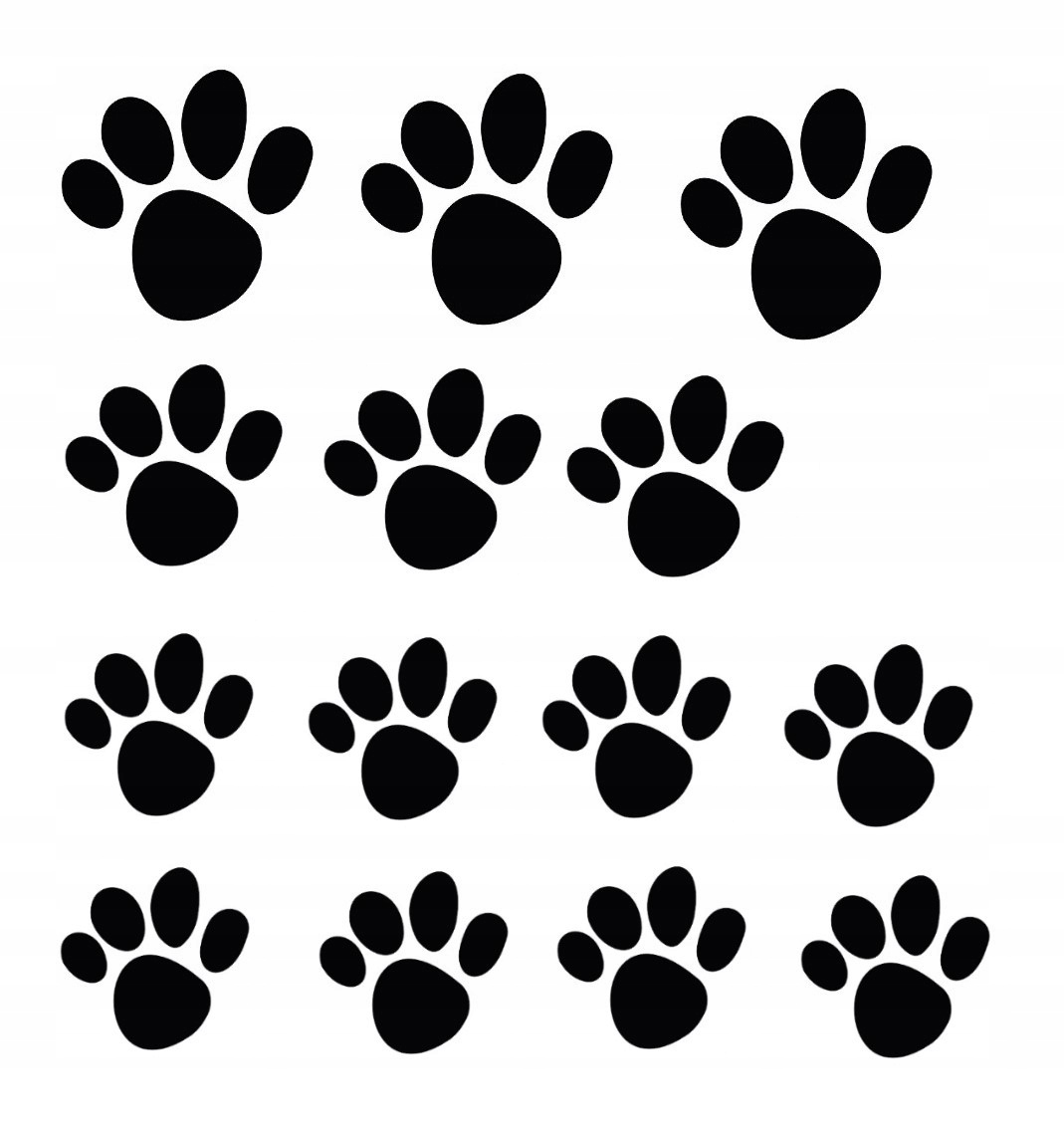 NÁLEPKY NA AUTO PSIE MAČACIE LABKY 26 ks za 5,78 € - Allegro