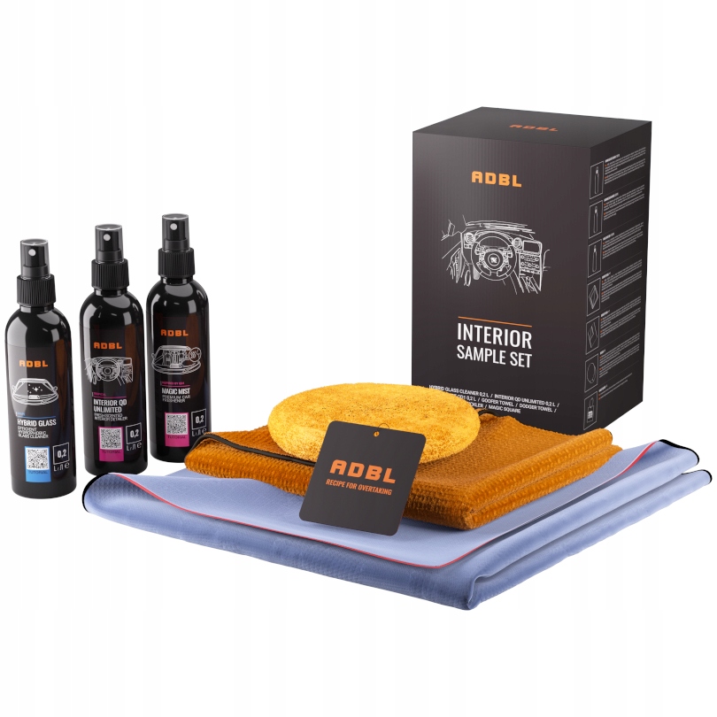 ADBL Interior Sample Set Zestaw Kosmetyków Do Wnętrza Auta Na Prezent ...