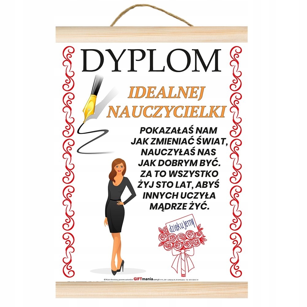 Dyplom GIFT - Dyplom Idealnej Nauczycielki (Prezent na urodziny dla ... Dyplom GIFT - Dyplom Idealnej Nauczycielki (Prezent na urodziny dla ...