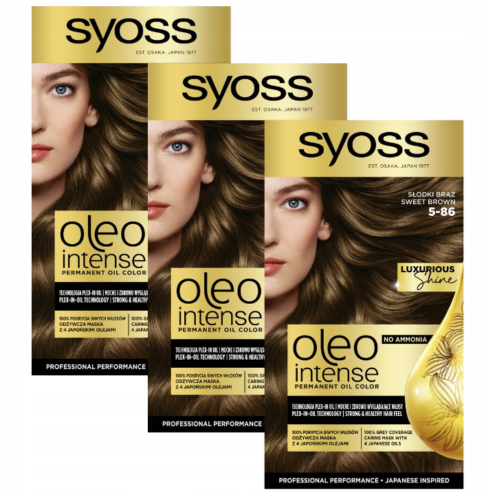 Syoss Oleo Intense Farba do Włosów 5-86 Słodki Brąz x 3 (3838824385426) • Cena, Opinie ...
