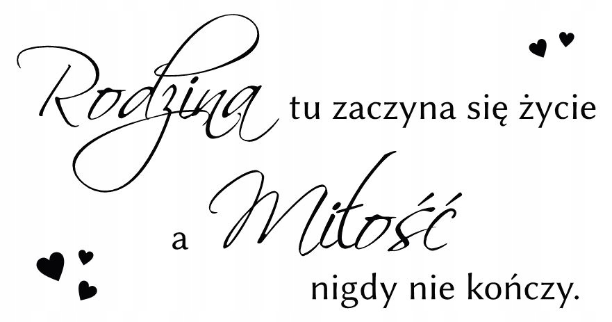 Naklejka ścienna na ścianę cytat RODZINA cytaty • Cena, Opinie - Allegro